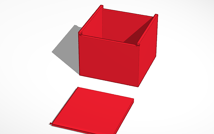 3D design A box that you can open and close - Tinkercad