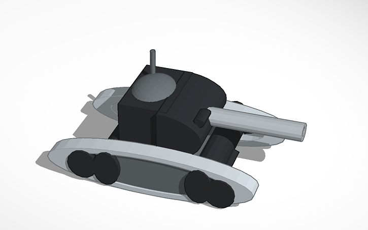 3D design tank - Tinkercad