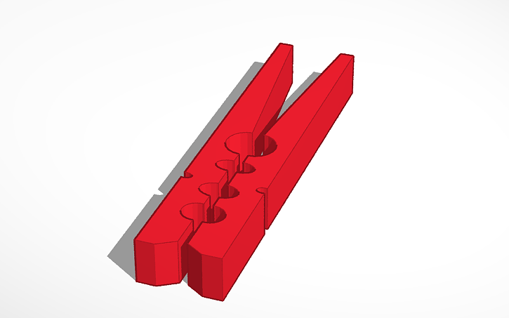 3D design Everlasting clothes peg - Tinkercad