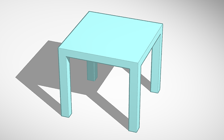 3D design table 1 - Tinkercad
