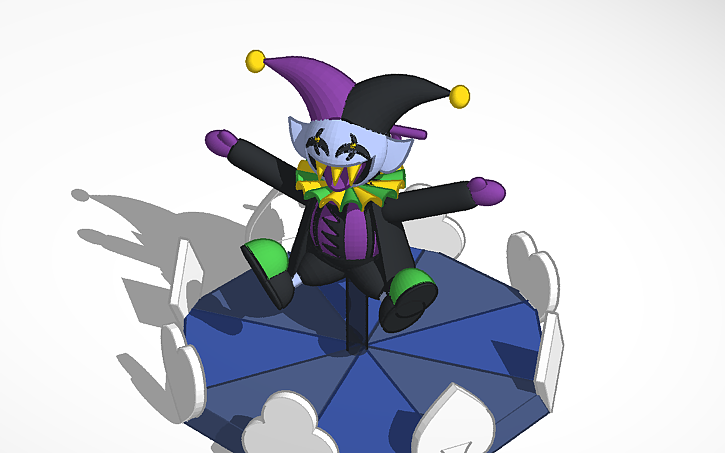 3D design Jevil! (Deltarune CH 1) - Tinkercad
