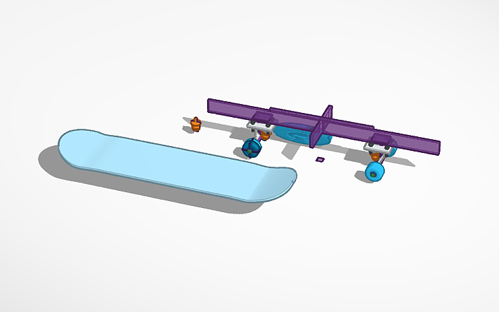 3D design Copy of Skateboard & Skatepark Challenge - Tinkercad