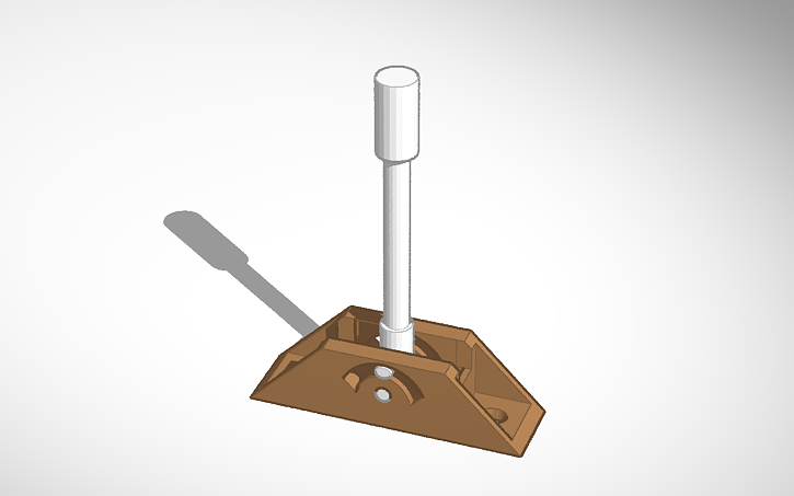 3D design Throw Lever - Tinkercad