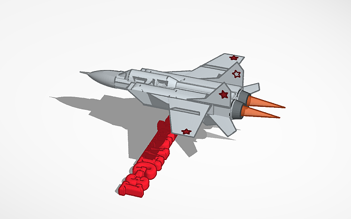 3D design Mikoyan MiG-31 - Tinkercad