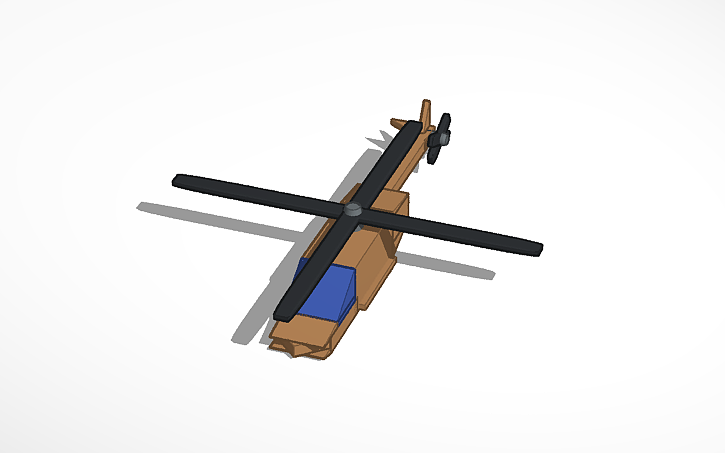 3D design wasp utility helicopter - Tinkercad