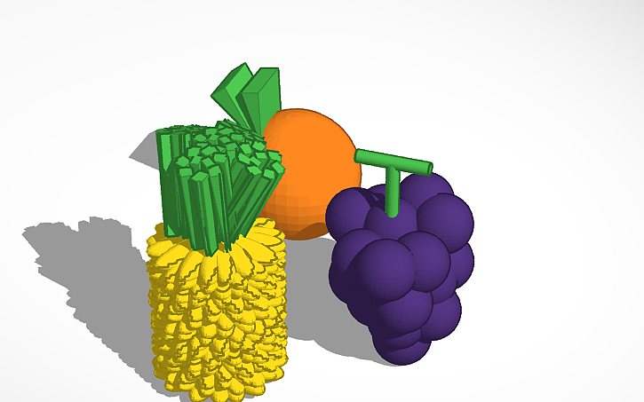 3D design fruit - Tinkercad