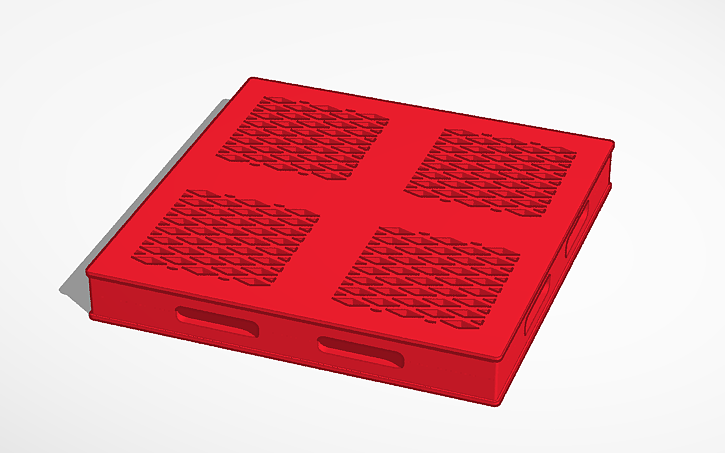3D design plastic pallet - Tinkercad