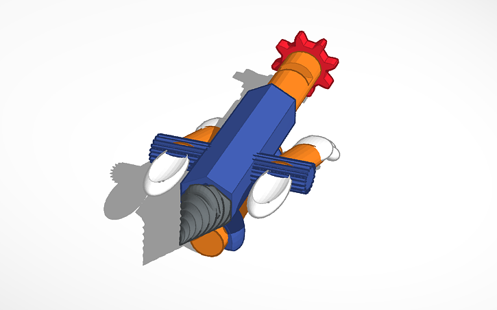 3D design Santa's present launcher - Tinkercad