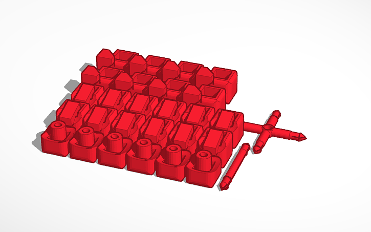 3D design Working Rubik's Cube - Tinkercad