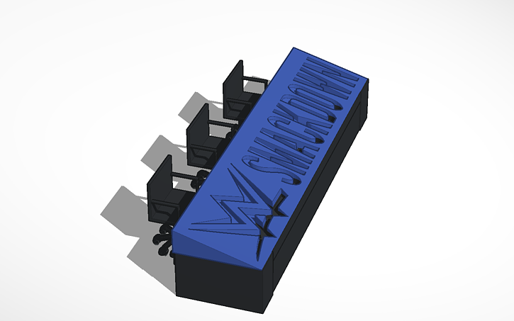 3D design wwe smackdown table - Tinkercad