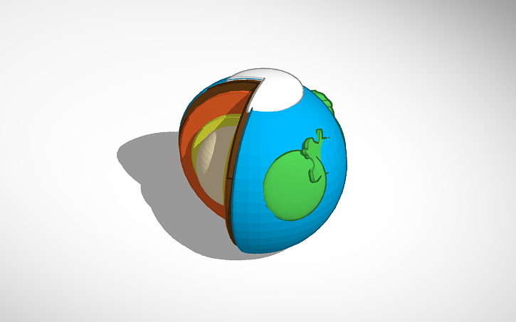 3D design Earth Layer Design - Tinkercad