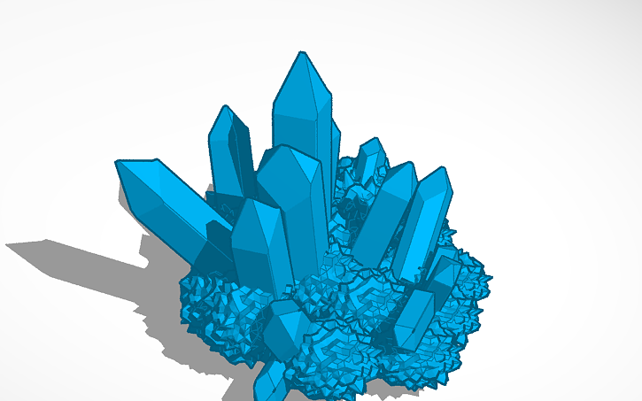 3D design crystals - Tinkercad