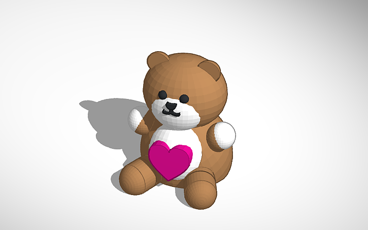 3D design bear bear - Tinkercad