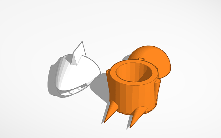 3D design repo dude with shark hat/ 3d pr ready? - Tinkercad