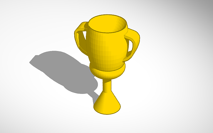 3D design Trophy - Tinkercad