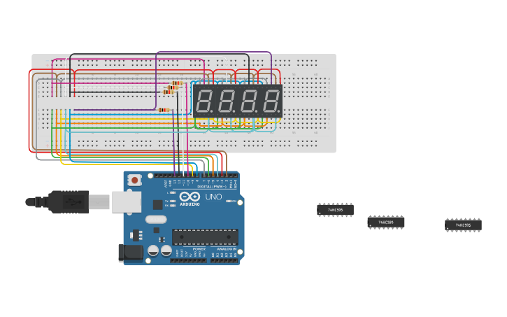 Circuit design Copy of 4-digit SSD (7 segment display) - (5641AS ...