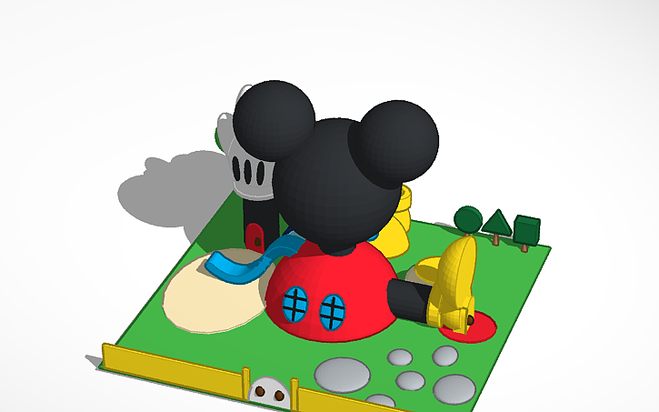 3D design Mickey Mouse Clubhouse - Tinkercad