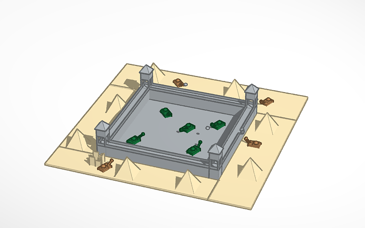 3D design Desert Base - Tinkercad