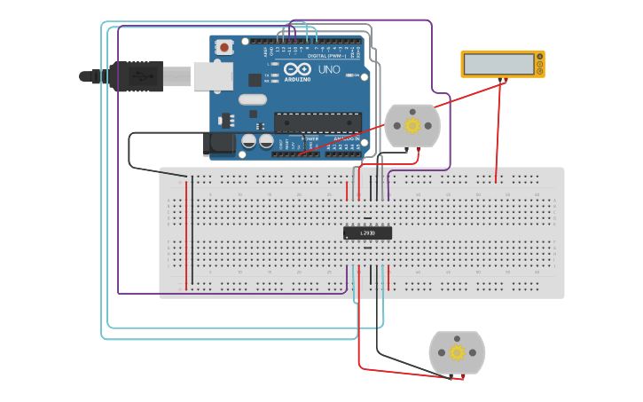 Circuit design Driver - Tinkercad