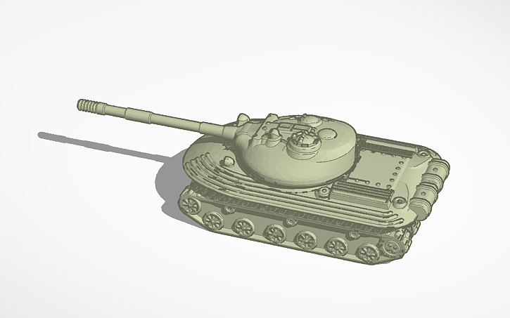 3D design Object 279 Nuclear Tank - Tinkercad