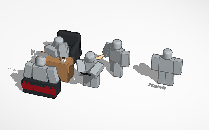 3D design poses project - Tinkercad
