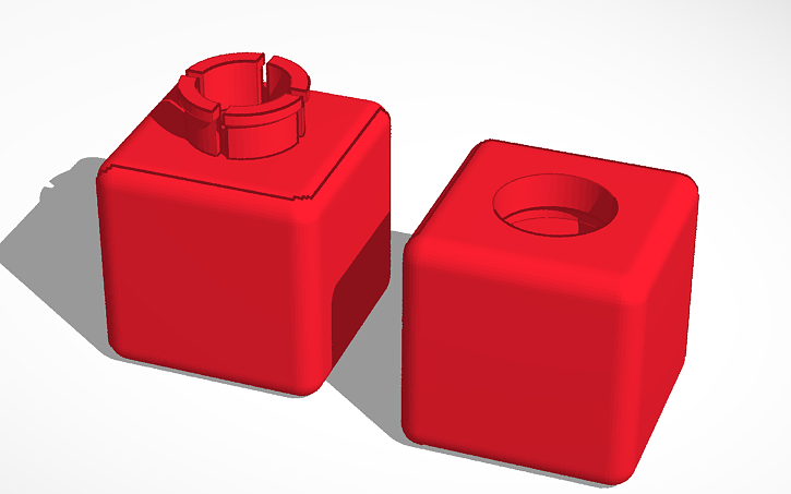 3D design 2x1x1 rubix cube - Tinkercad