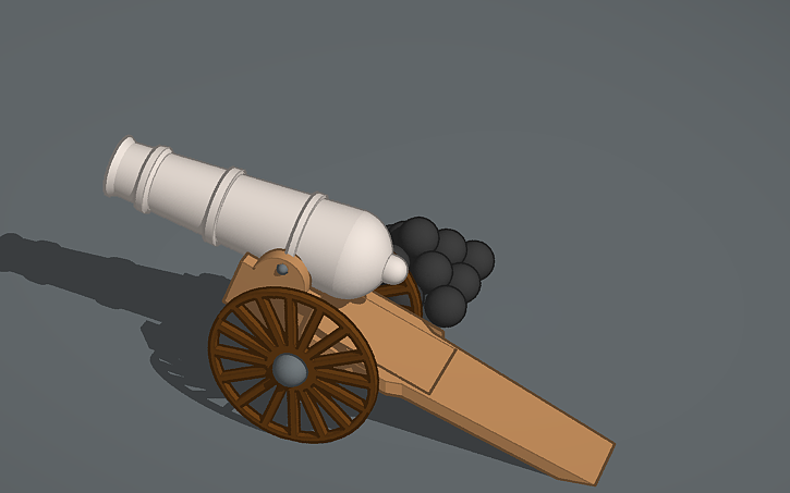 3D design a cannon - Tinkercad