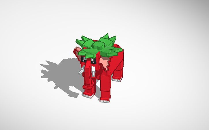 3D design strawberry elephant OG - Tinkercad