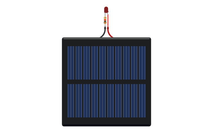 Circuit design Photovoltaic cell - Tinkercad