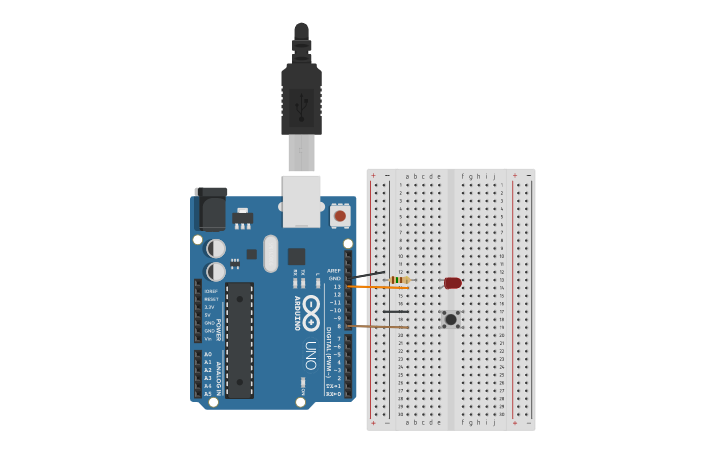 Circuit design Simple Toggle Switch - Tinkercad