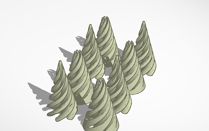 3D design Copy of spiral fidget cone 3d print - Tinkercad