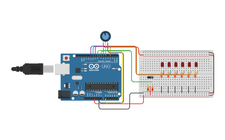 Circuit design Daring Wolt - Tinkercad