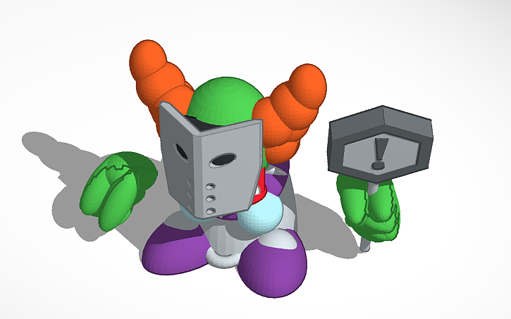 3D design TRICKY THE CLOWN - Tinkercad