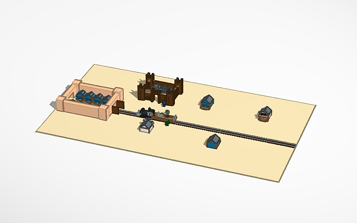3D design dead rails - Tinkercad