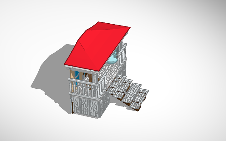 3D design porch - Tinkercad