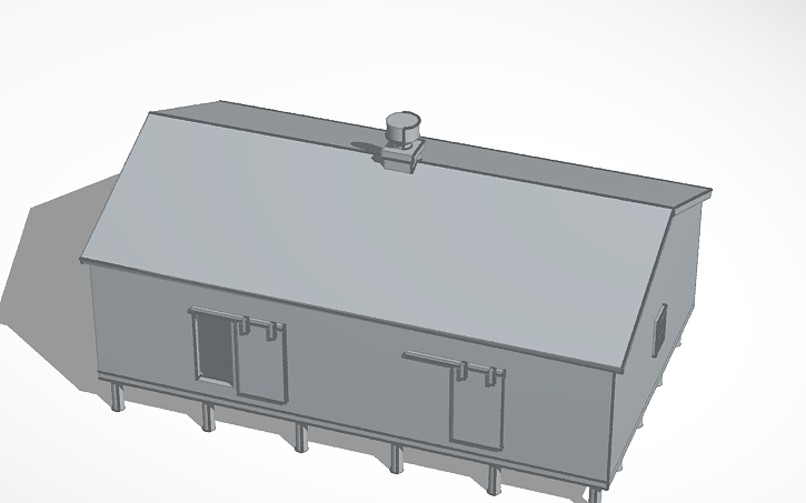 3D design Walthers 933-3230 Co-Operative Storage Shed on Pilings (N ...