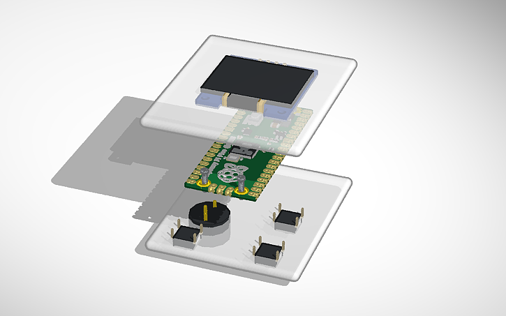 3D design Raspberry Pi Pico - Tinkercad