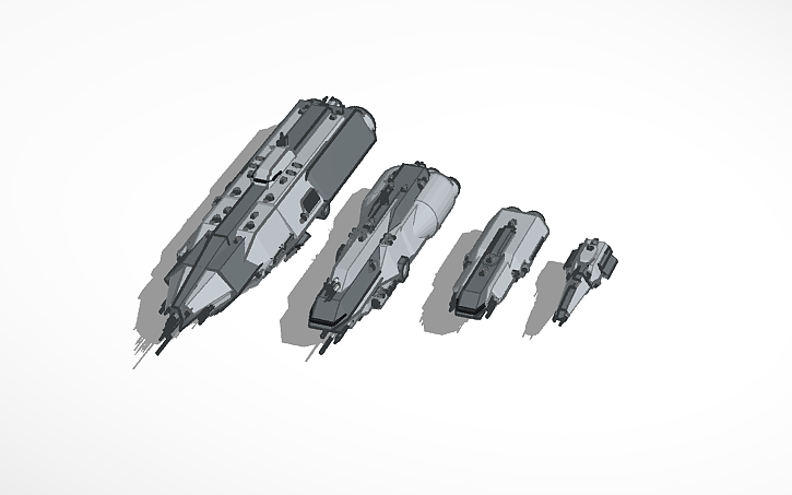 3D design (OLD) Halo human-style ships - Tinkercad