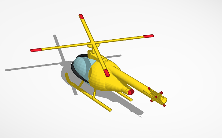 3D design Helicopter - Tinkercad