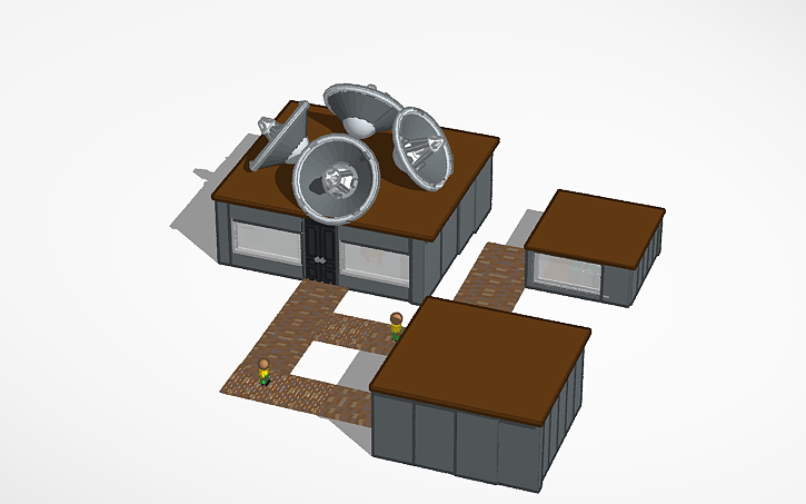 3D design военная радиостанция - Tinkercad