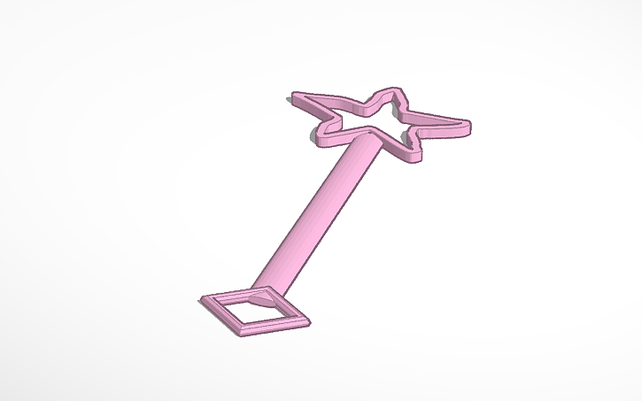 3D design Buble wand - Tinkercad