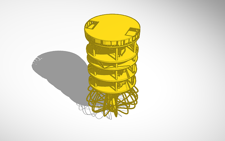 3D design Quantum computer - Tinkercad