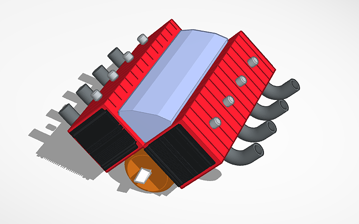 3D design Arcay V8 Engine - Tinkercad