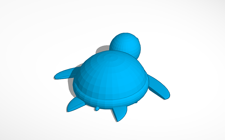 3D design Ellas Sea Turtle 9TED - Tinkercad