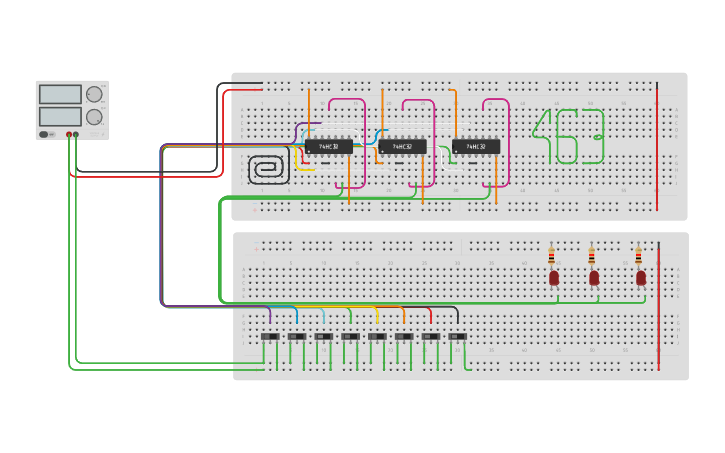 Circuit Design Octal To Binary Encoder Tinkercad