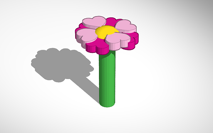 3D design Flower - Tinkercad