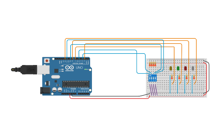 Circuit design Circuito con Arduino - Tinkercad