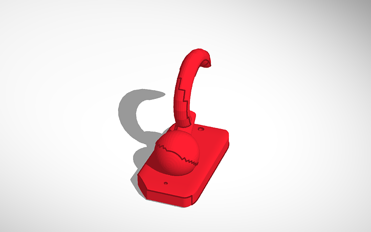 3D design Coat Hook - Tinkercad