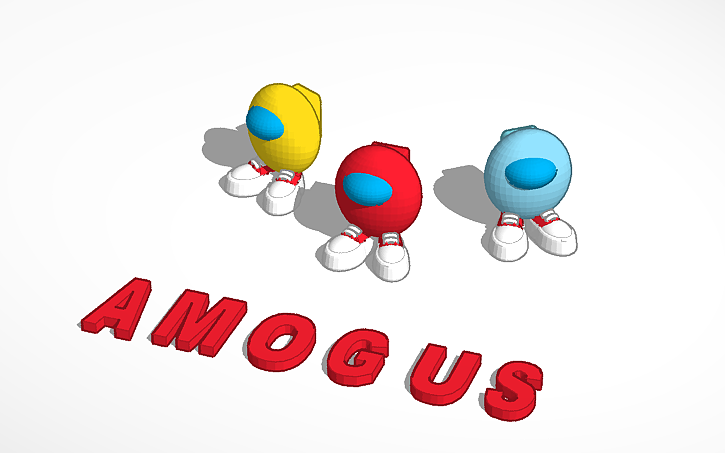 3D design Amogus - Tinkercad