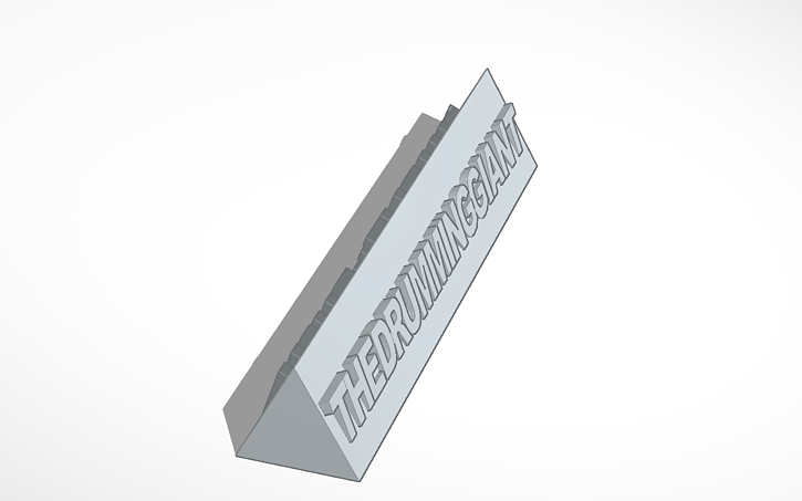 3D design PLAQUE - Tinkercad